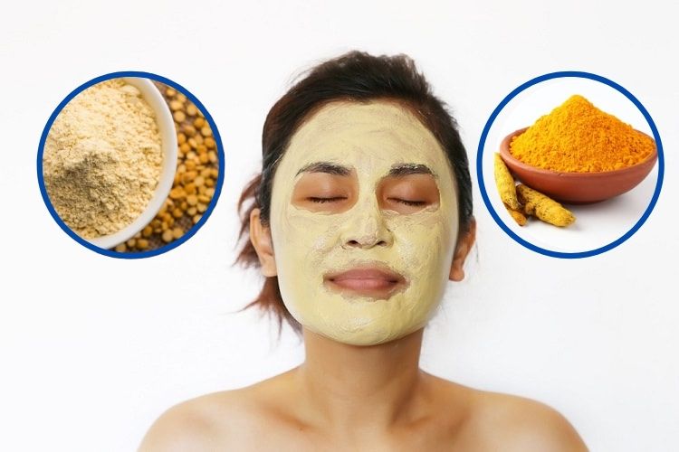 बेसन और हल्दी फेस पैक के फायदे - Besan Haldi Face Pack In Hindi